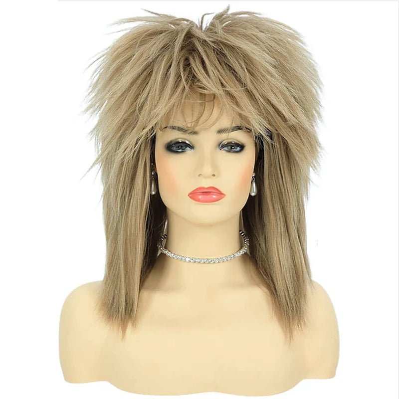 Blonde Rocker Mullet Wig - HairNjoy