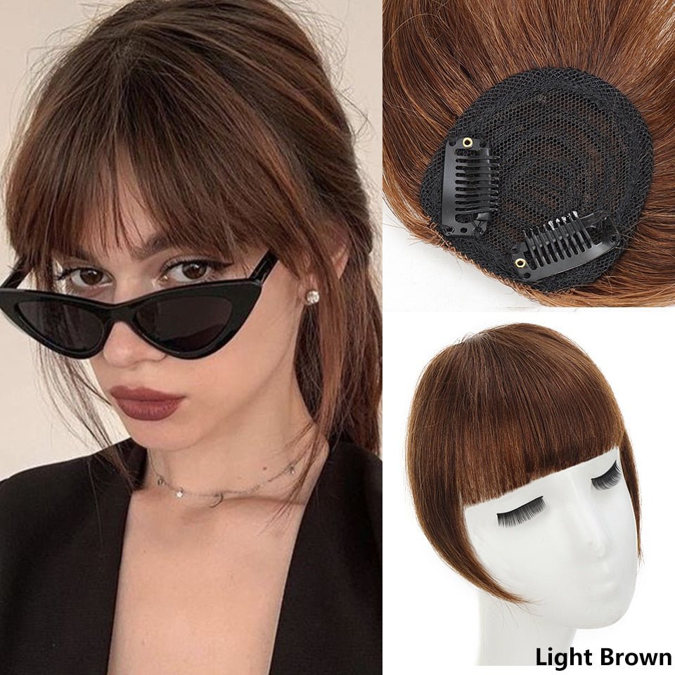 Synthetic Clip on Bangs - HairNjoy